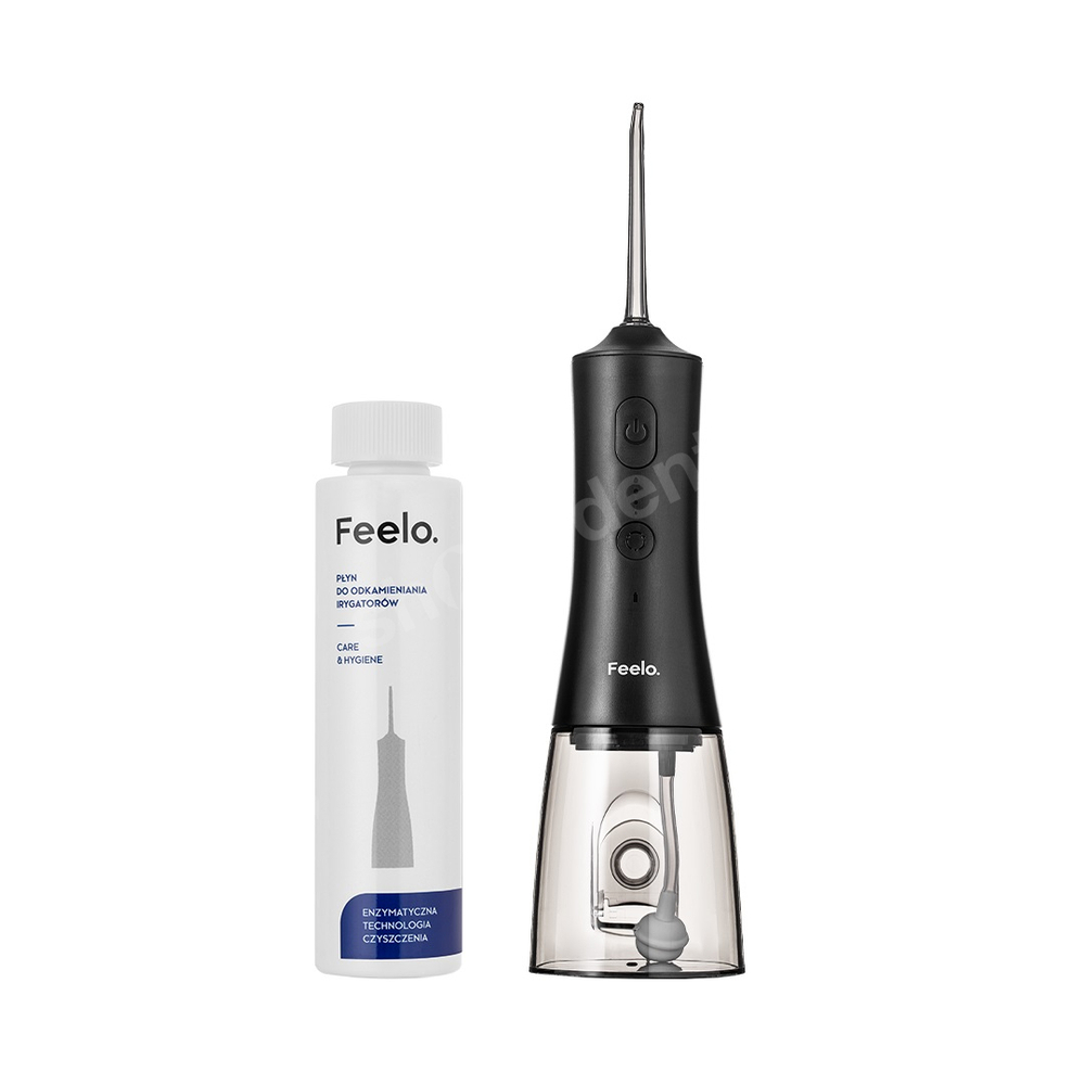 Zestaw Feelo PRO Black irygator bezprzewodowy i płyn do czyszczenia ...
